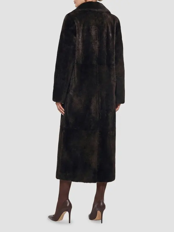 Gorski Reversible Merino Shearling Lamb Belted Coat