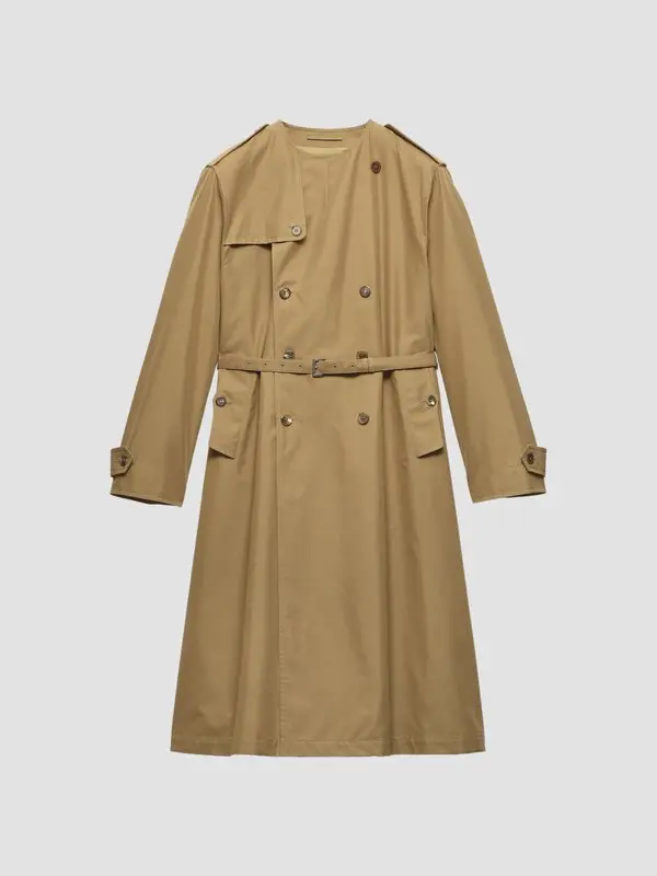 Prada Cotton Blend Coat - Grey