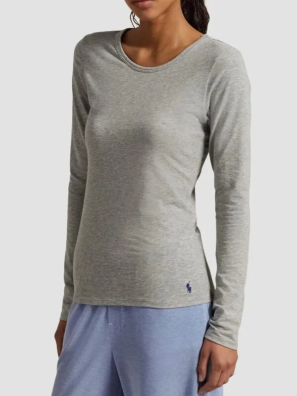 Polo Ralph Lauren Base Layer Heathered Stretch-cotton T-shirt
