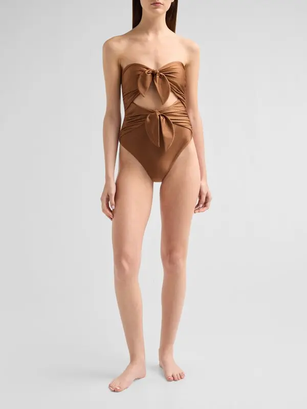 Zimmermann Aster Scarf Tie One-piece Swimsuit