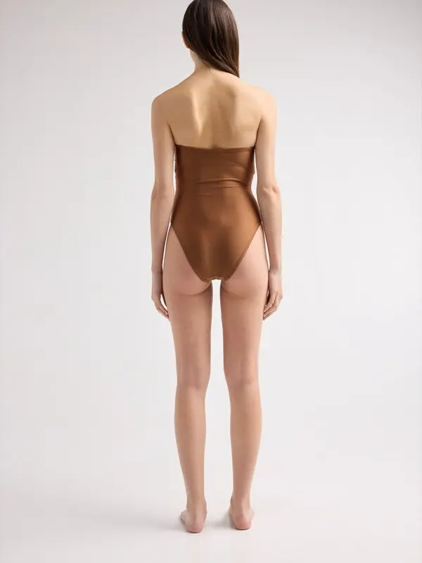 Zimmermann Aster Scarf Tie One-piece Swimsuit