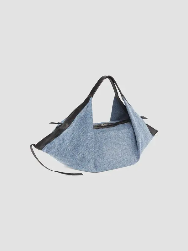 3.1 Phillip Lim Medium Luna Cotton Denim Hobo Bag