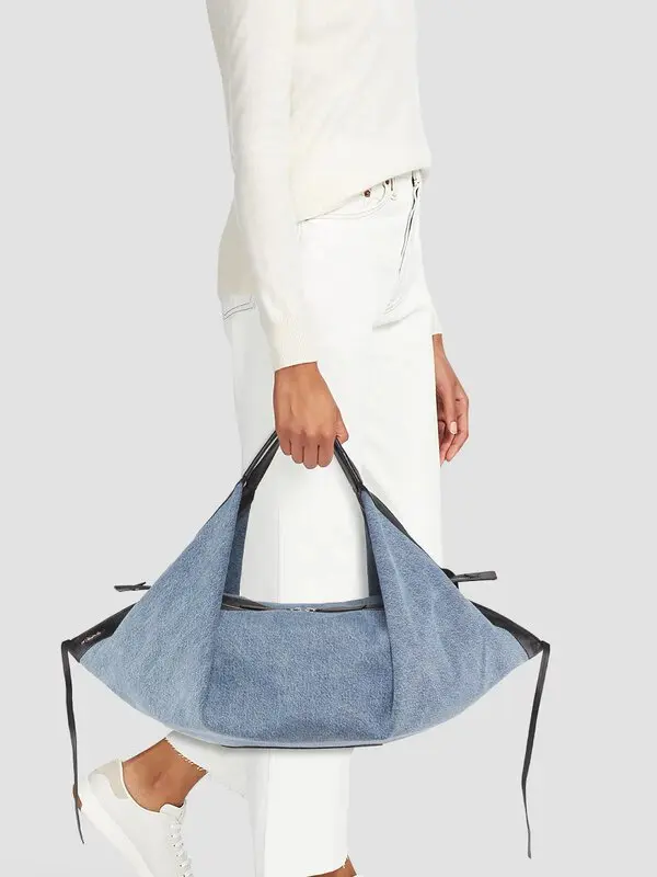 3.1 Phillip Lim Medium Luna Cotton Denim Hobo Bag