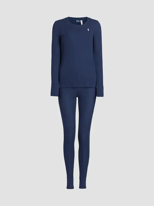 Polo Ralph Lauren Henley Shirt & Jogger Pants Set - Navy
