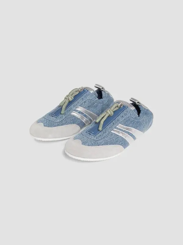 3.1 Phillip Lim On The Go Denim Low-top Sneakers - Medium Indigo
