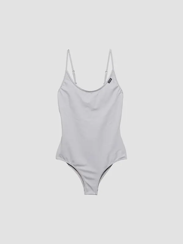 Prada One-piece Jersey Swimsuit - Grey