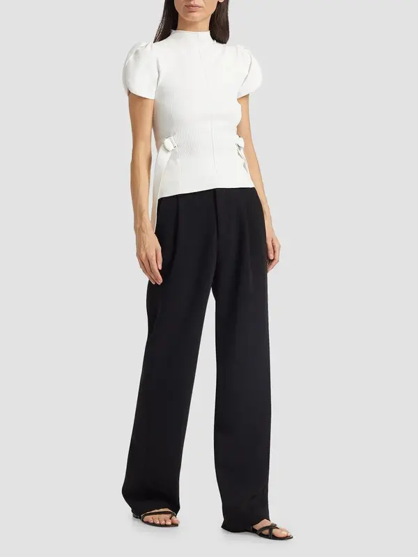 3.1 Phillip Lim Compact Rib-knit Tulip Top