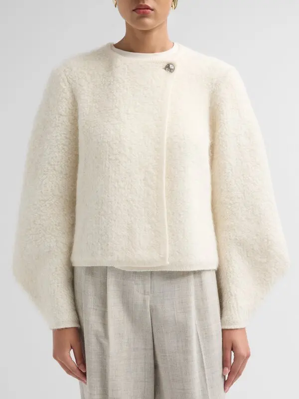 Ba&sh Fida Wool-blend Blouson Cardigan