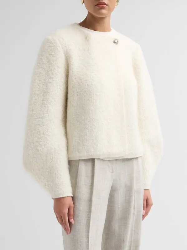 Ba&sh Fida Wool-blend Blouson Cardigan