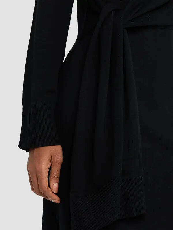 Simkhai Skyla Cashmere-blend Wrap Dress