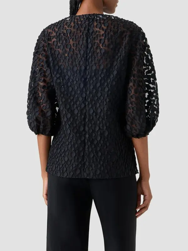 Akris Polka Dot Cotton-blend Top