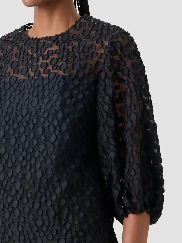 Akris Polka Dot Cotton-blend Top