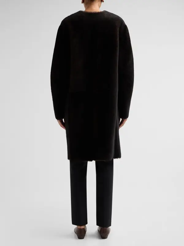 Loulou De Saison Elba Oval-shaped Shearling Coat