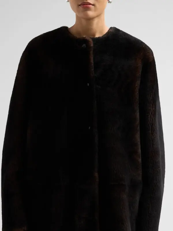 Loulou De Saison Elba Oval-shaped Shearling Coat