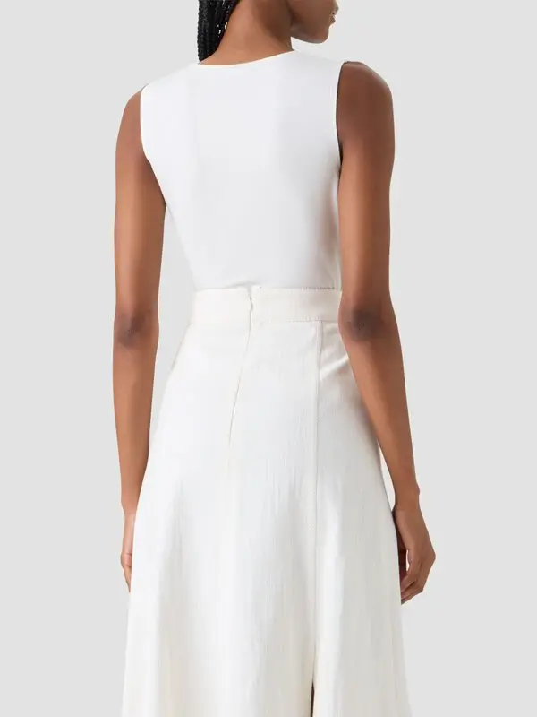 Akris Fitted Square Neck Top