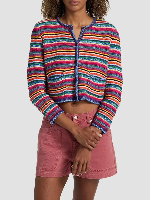 Ba&sh Fanny Striped Cardigan