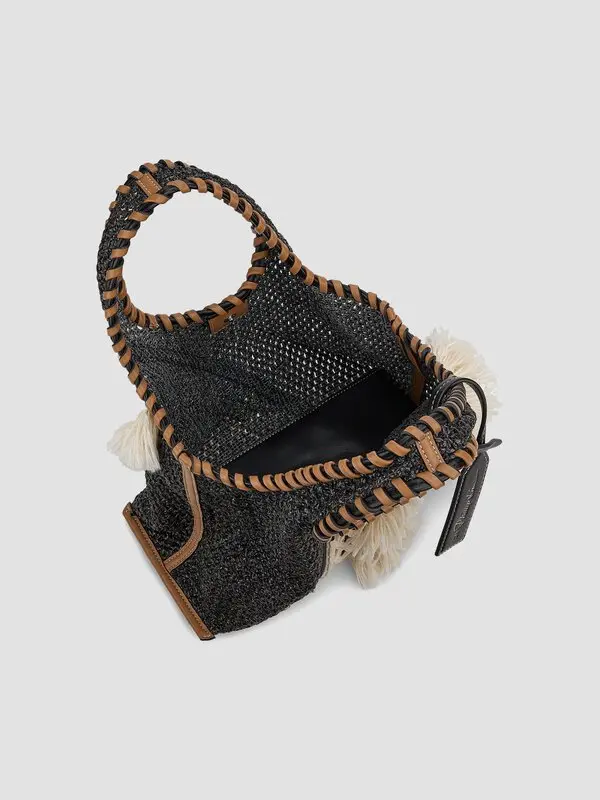 3.1 Phillip Lim Mini Fringed Raffia Tote Bag