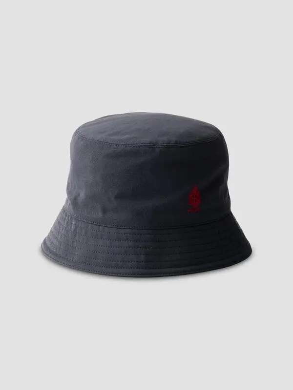 Prada Old Gabardine Bucket Hat - Blue