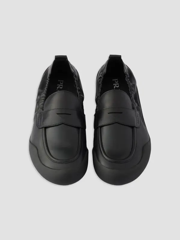 Prada Speedrock Leather Loafers - Black