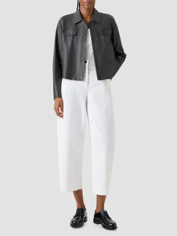 Akris Leather Motorbike Jacket
