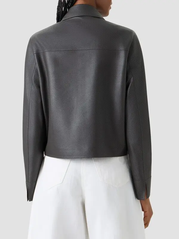 Akris Leather Motorbike Jacket