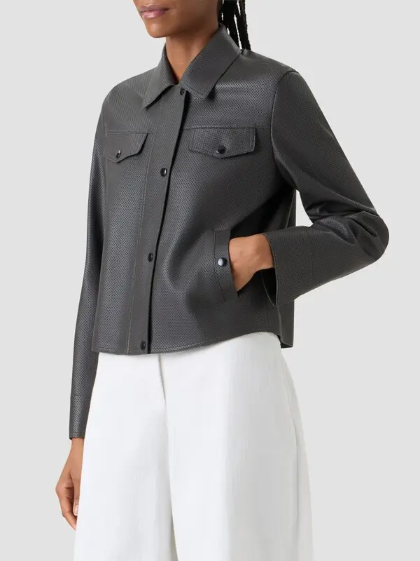Akris Leather Motorbike Jacket