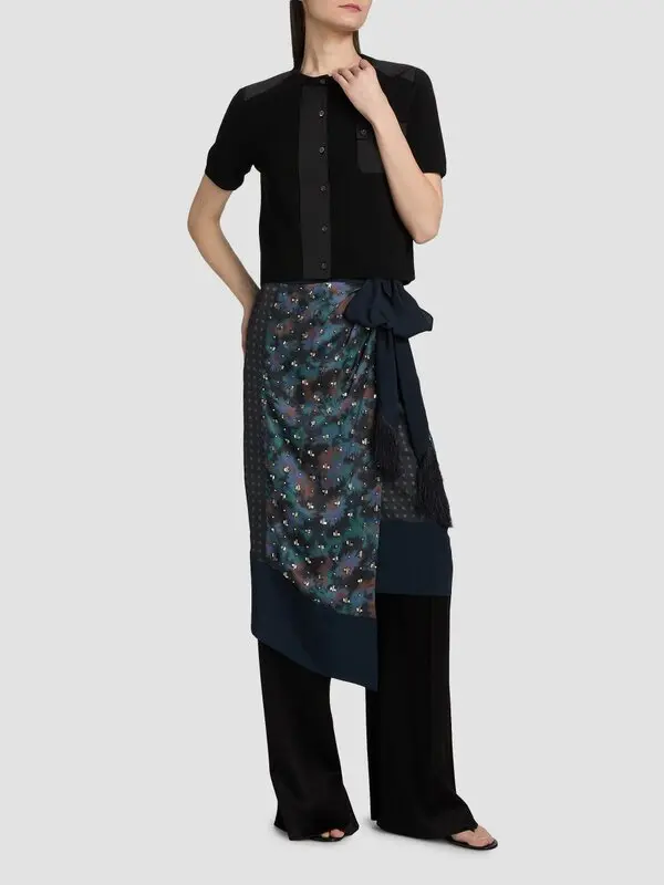 3.1 Phillip Lim Wool Short Sleeve Cardigan