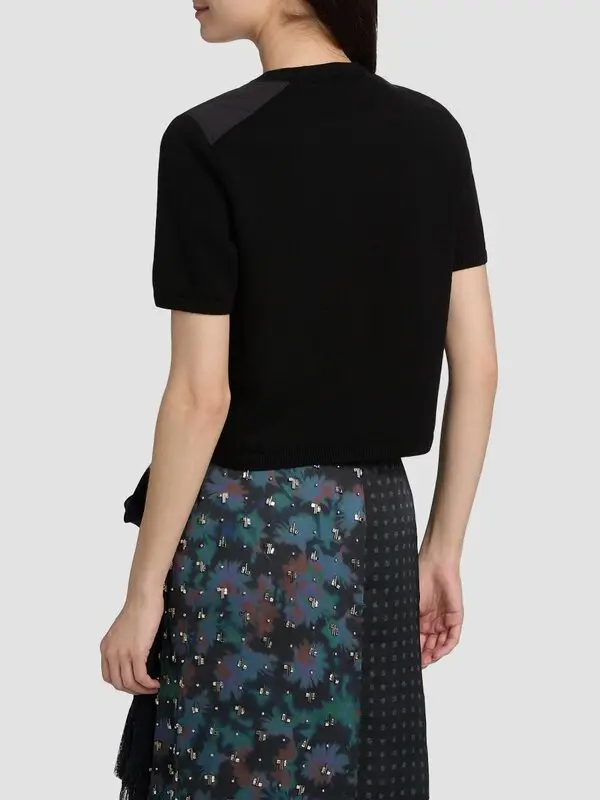 3.1 Phillip Lim Wool Short Sleeve Cardigan