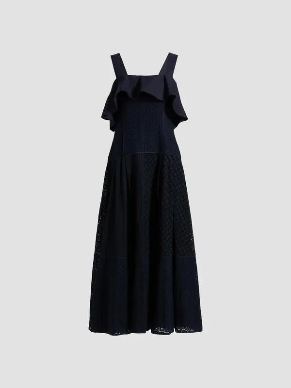 3.1 Phillip Lim Broderie Anglaise Patchwork Midi-dress