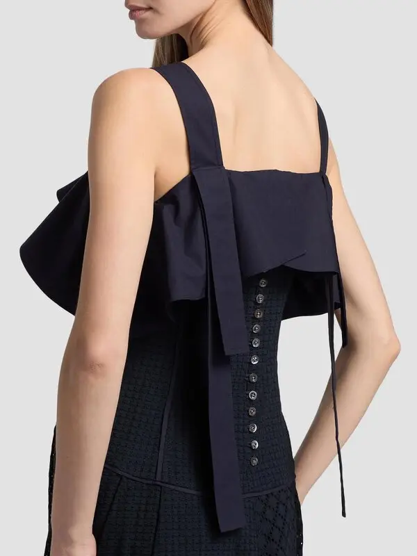 3.1 Phillip Lim Broderie Anglaise Patchwork Midi-dress
