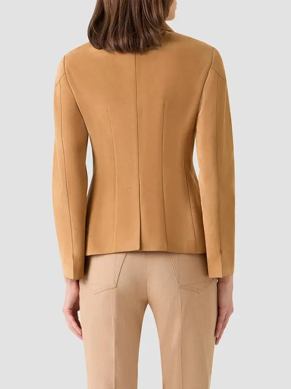 Akris Delia Suede Utility Jacket
