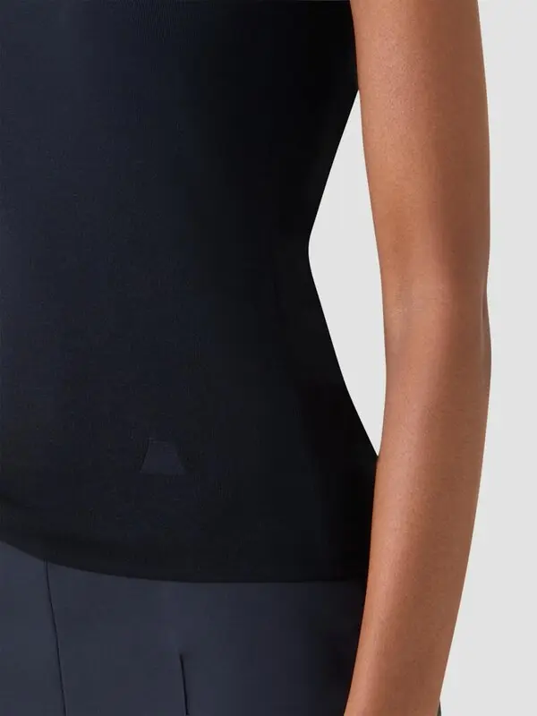 Akris Stretch-silk Knit Top - Black