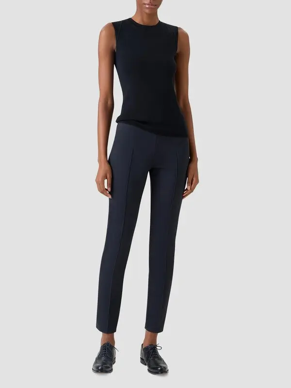 Akris Stretch-silk Knit Top - Black