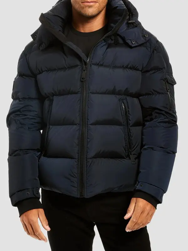 Sam. Glacier Down Puffer Jacket - Navy