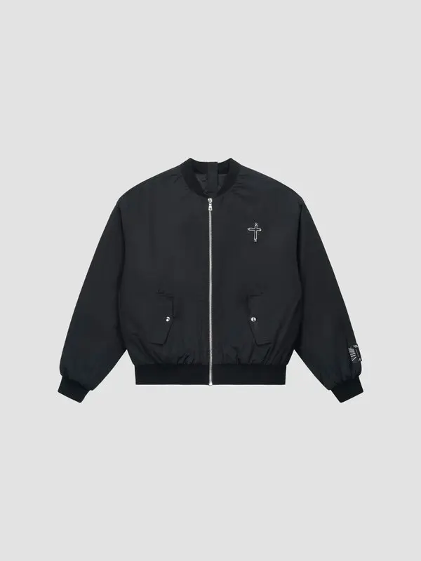 RtA Curva Ultra Rowan Studded Bomber Jacket