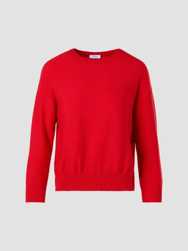 Akris Drop Shoulder Virgin Wool Sweater