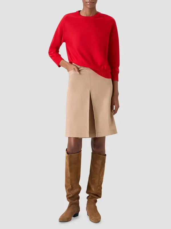 Akris Drop Shoulder Virgin Wool Sweater