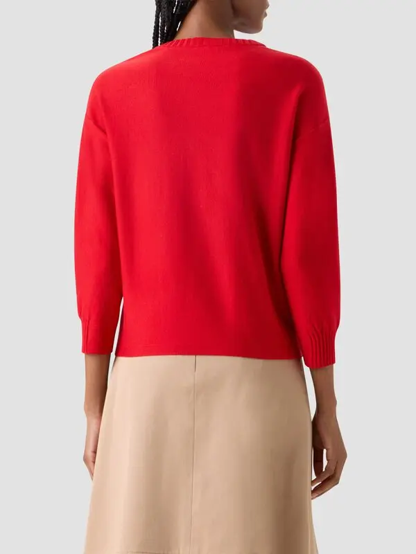 Akris Drop Shoulder Virgin Wool Sweater