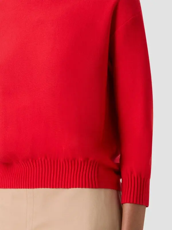 Akris Drop Shoulder Virgin Wool Sweater