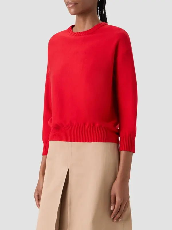 Akris Drop Shoulder Virgin Wool Sweater