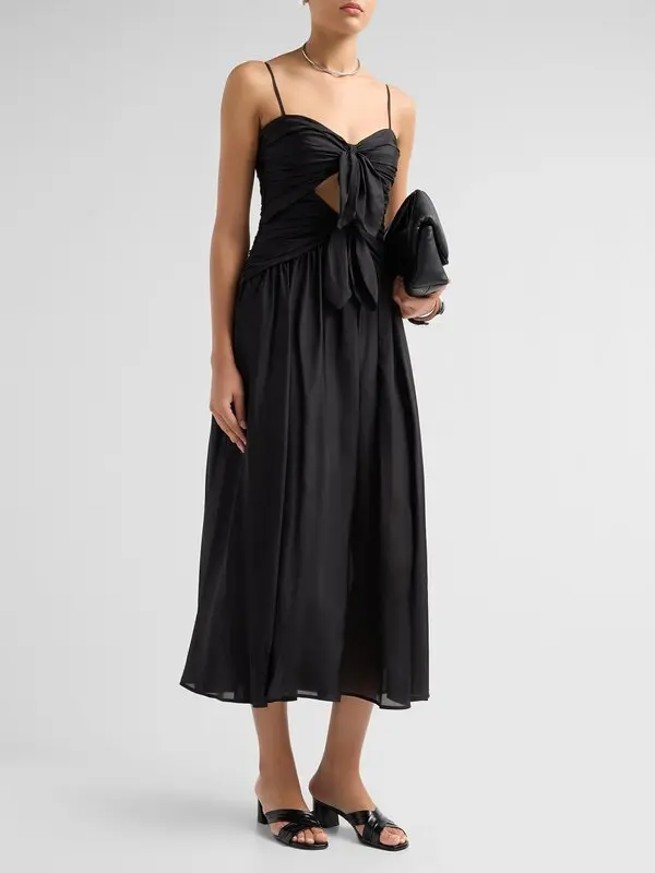 Zimmermann Aster Silk Scarf Midi-dress
