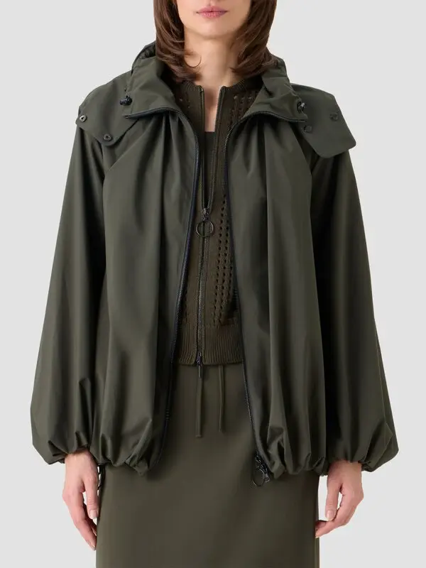 Akris Short Parachute Taffeta Parka