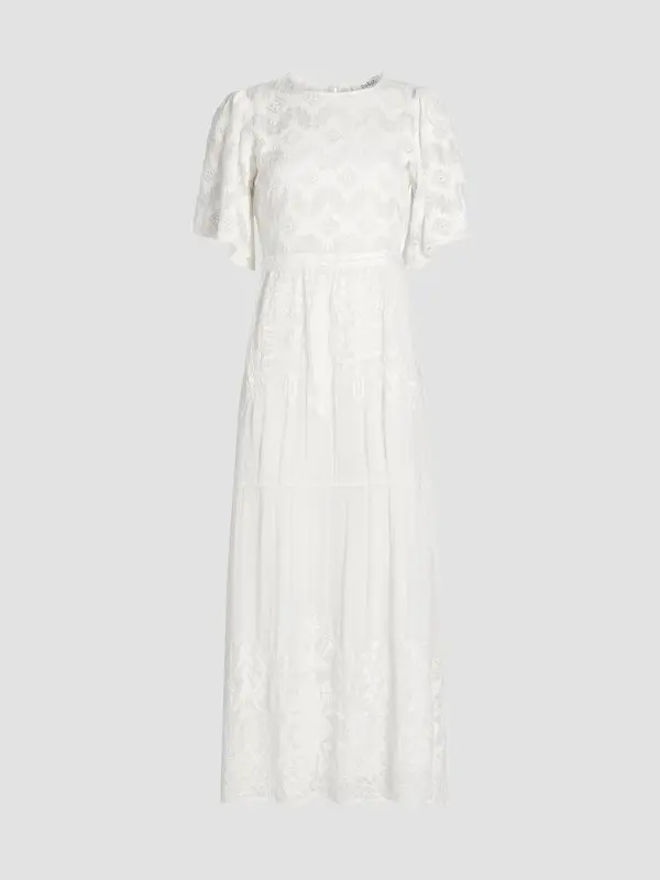 Ba&sh Aphrodite Embroidered Maxi Dress
