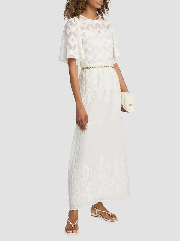 Ba&sh Aphrodite Embroidered Maxi Dress