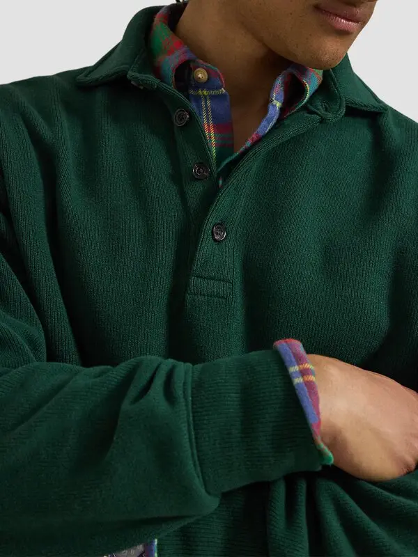 Polo Ralph Lauren Cotton-blend Polo Sweater - Moss Agate