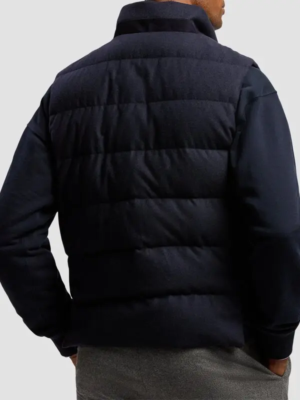 Ralph Lauren Purple Label Harwick Cashmere-blend Down Vest