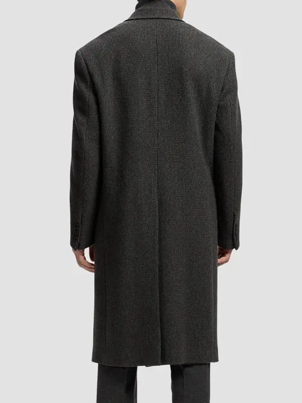 Ralph Lauren Purple Label Glenn Houndstooth Wool-cashmere Coat