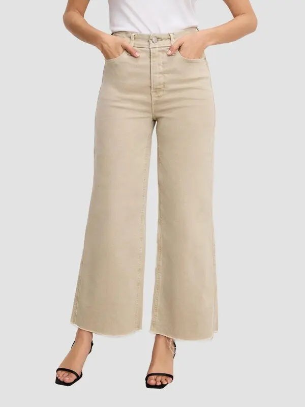 Good American Good Skate Wide-leg Crop Jeans