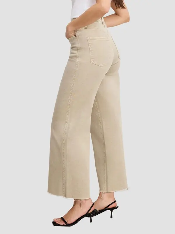 Good American Good Skate Wide-leg Crop Jeans