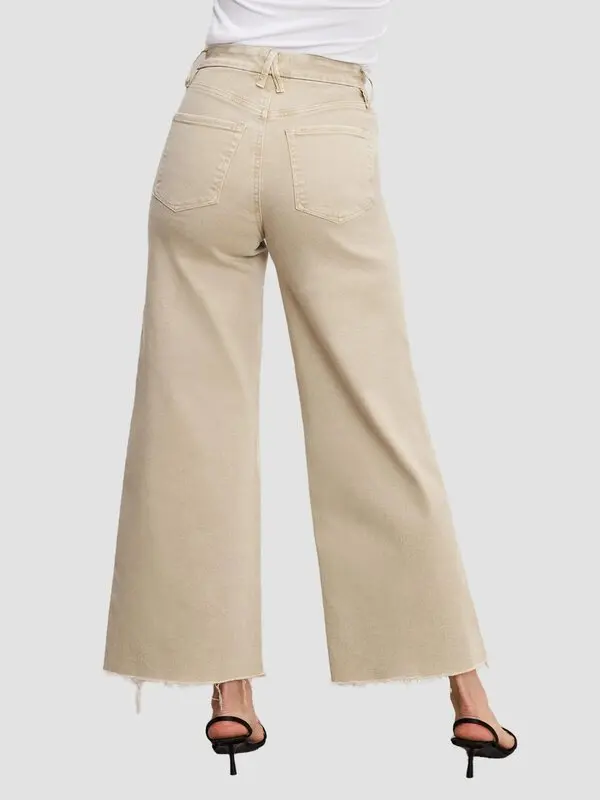Good American Good Skate Wide-leg Crop Jeans